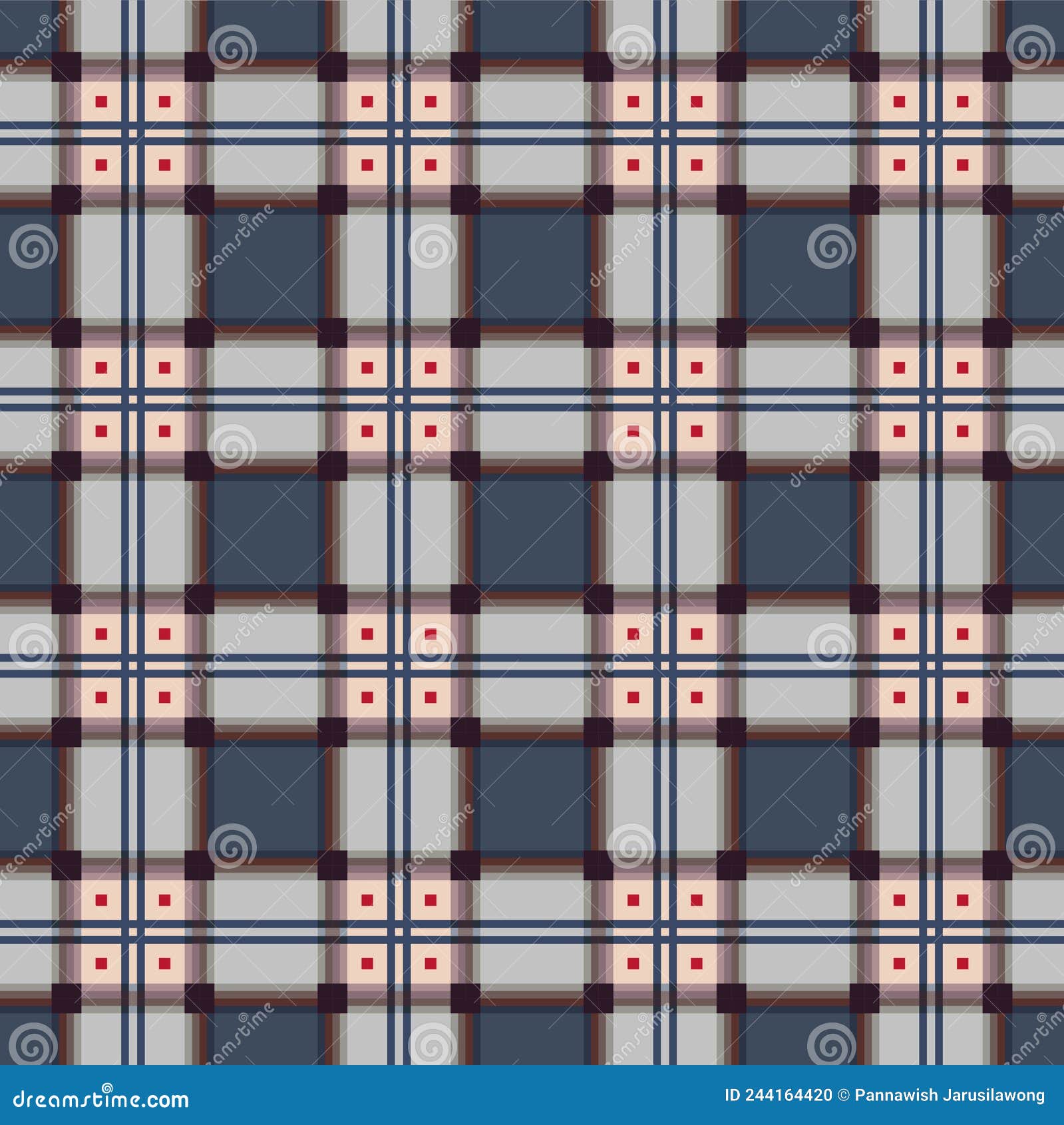 Japanese Square Plaid Vector Seamless Pattern Stock Vector ...