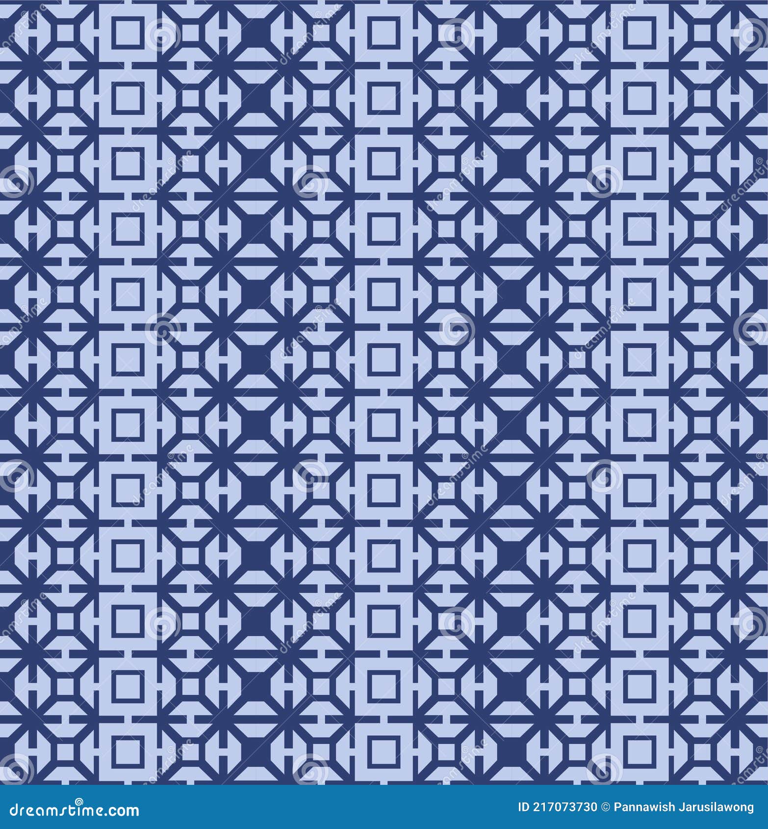 Japanese Star Square Motif Vector Seamless Pattern Stock Vector ...