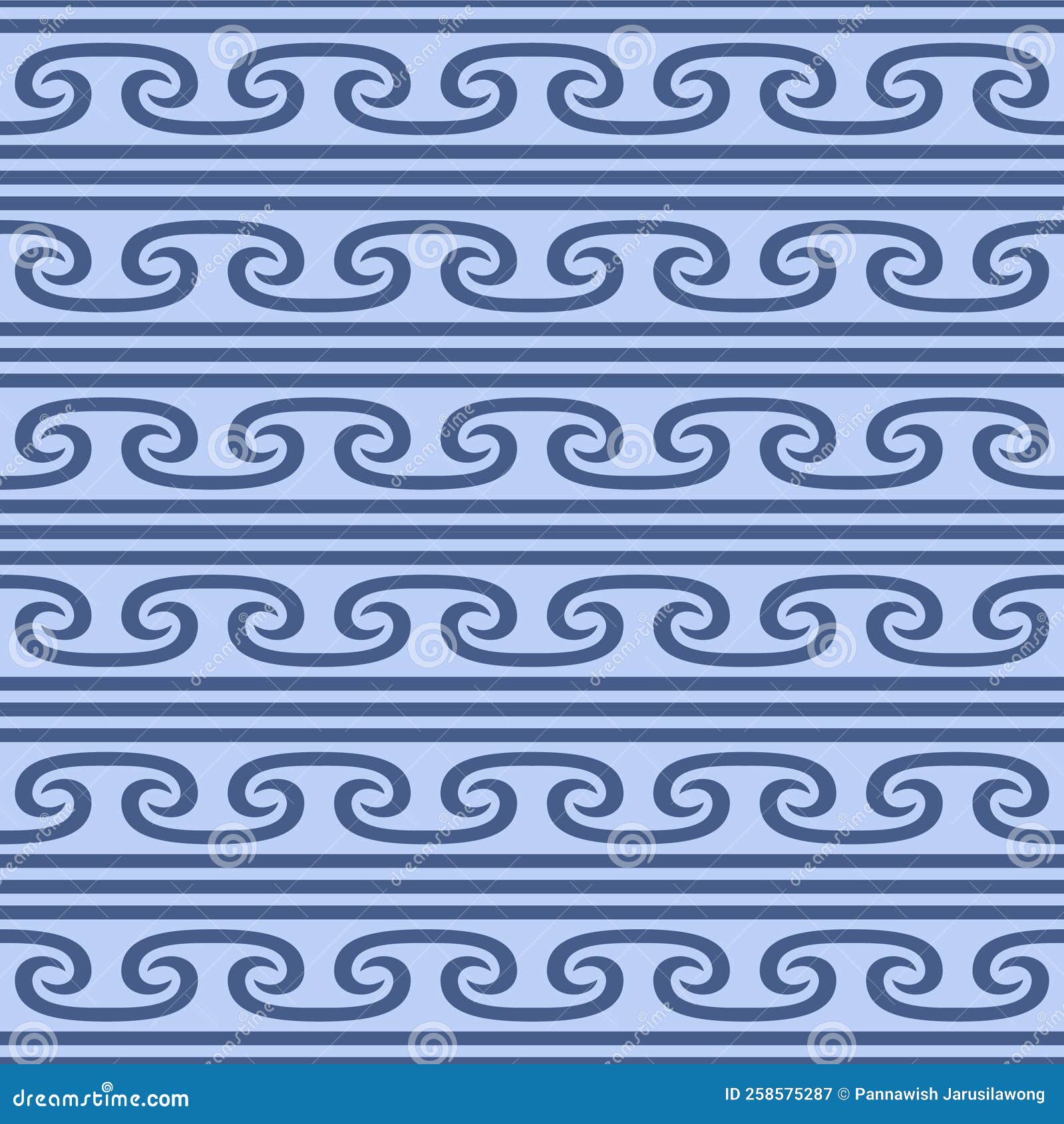 Japanese Steam Stripe Vector Seamless Pattern Stock Vector ...