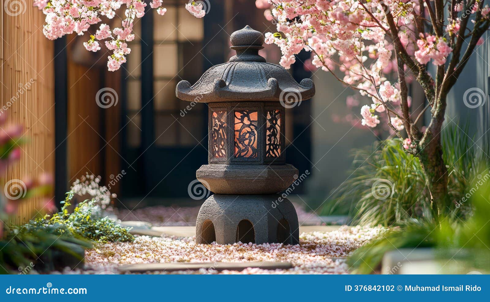 Japanese Stone Lanterns (toro) In Nikko Toshogu Shrine, Japan Stock ...