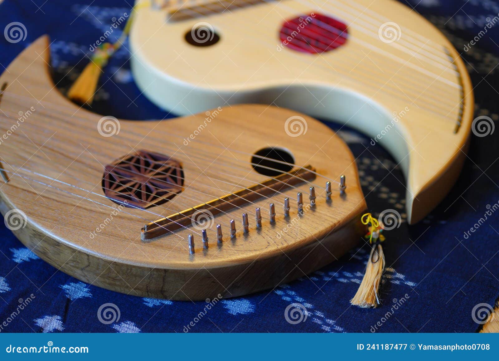 Japanese Stringed Instrument Makoto Stock Image - Image of handmade ...