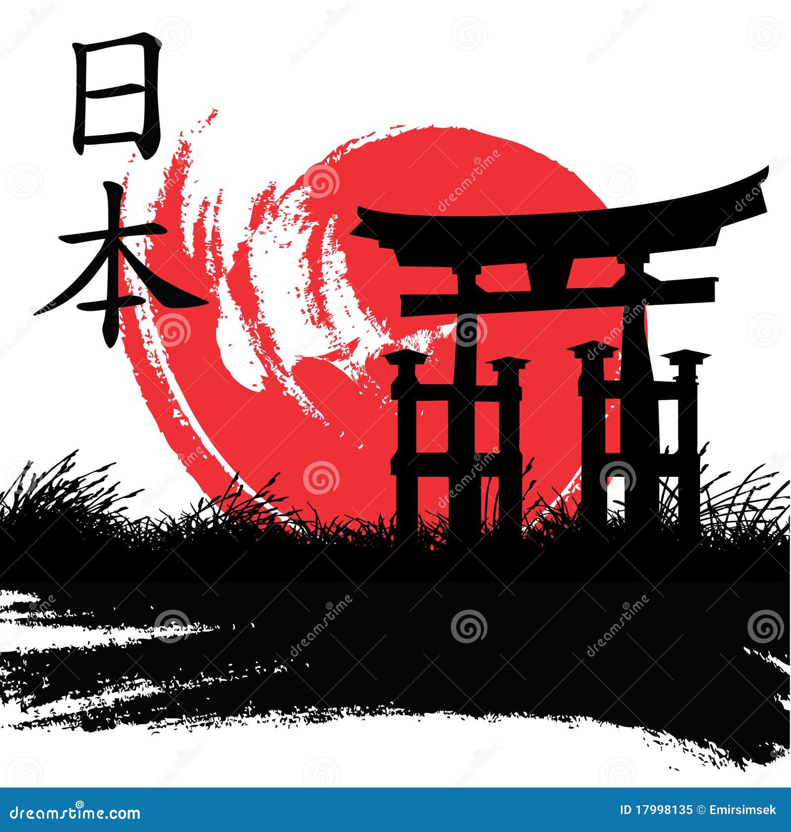 Japanese Style Cartoon Vector | CartoonDealer.com #17998135