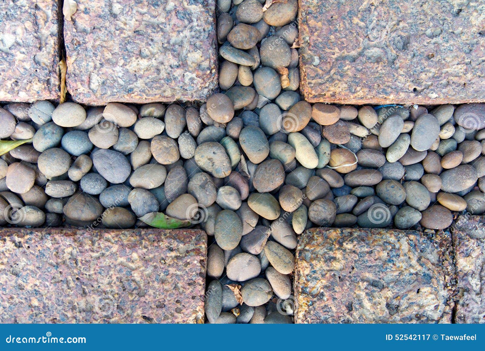 Japanese-style Cobbled Pavement, Background. Stock Image - Image of ...