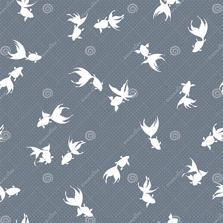 Japanese Style and Elegant Goldfish Pattern, Stock Vector ...