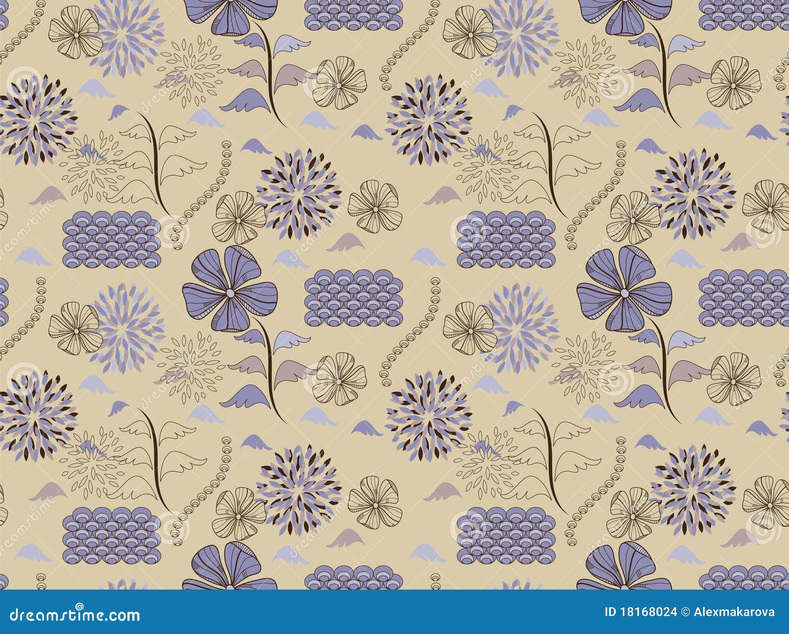 Japanese Style Floral Pattern Stock Vector - Illustration of rose ...