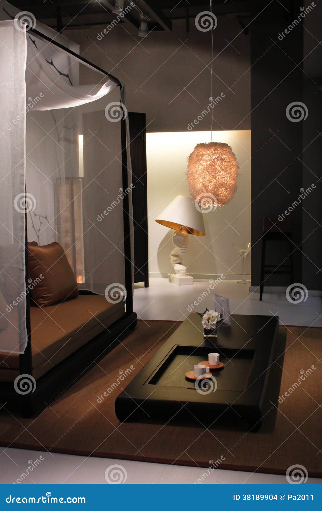 Japanese-style Bedroom With Tatami Mats, Shoji Doors, Fusuma Walls And ...