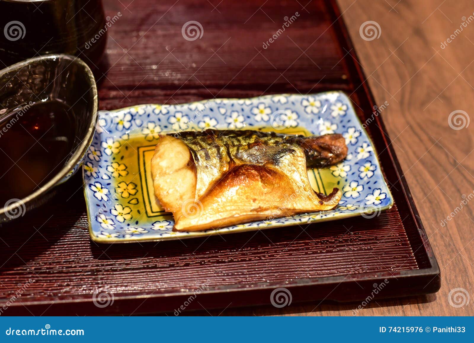 Japanese-Style Grilled Teriyaki Saba Stock Photo - Image of mackerel ...