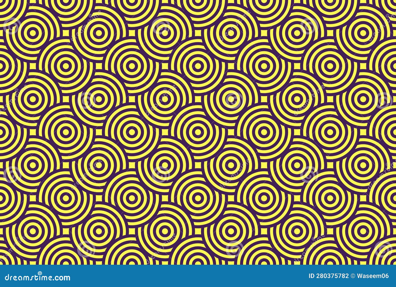 Japanese Style Overlapping Circle Wave Pattern. Stock Vector ...