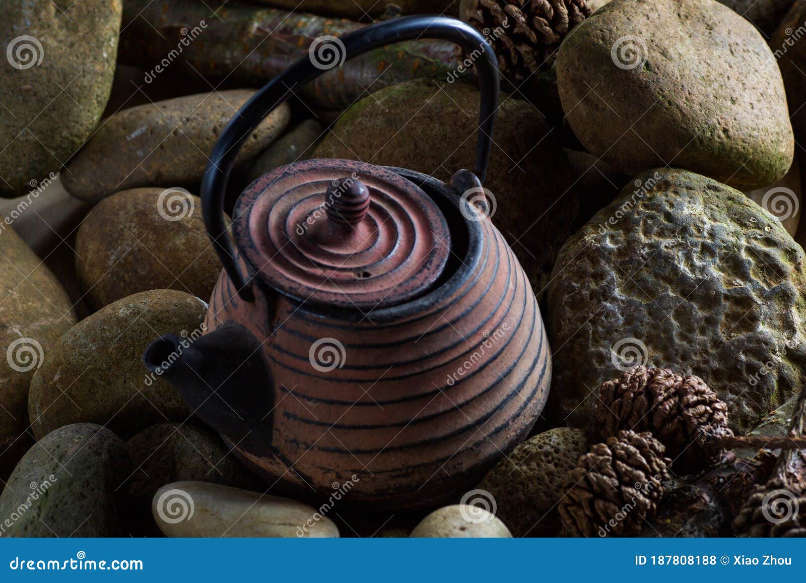 Japanese style pot stock photo. Image of ancient, water - 187808188