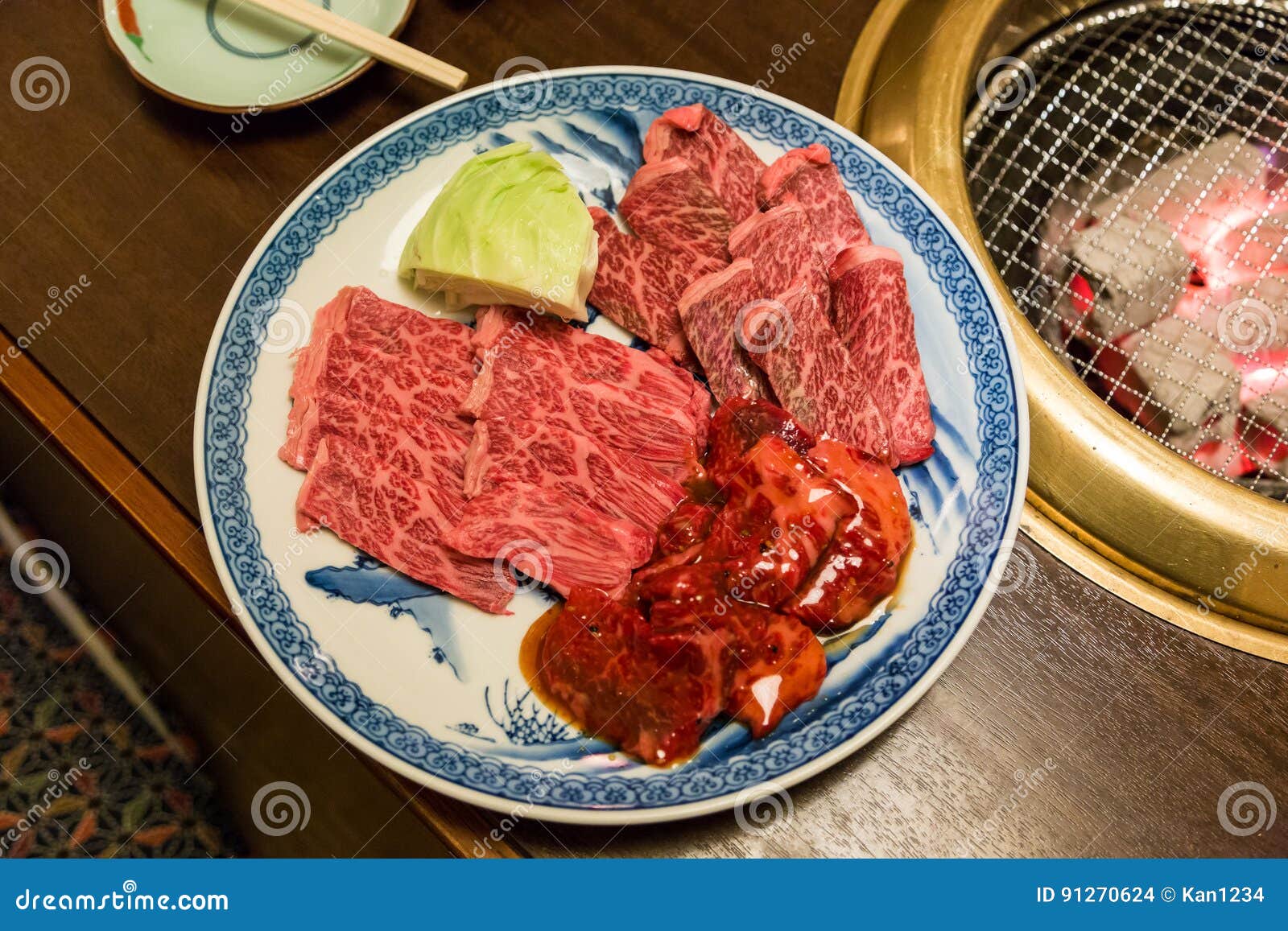 Japanese Style Raw Beef for BBQ Grill Stock Photo - Image of delicious ...