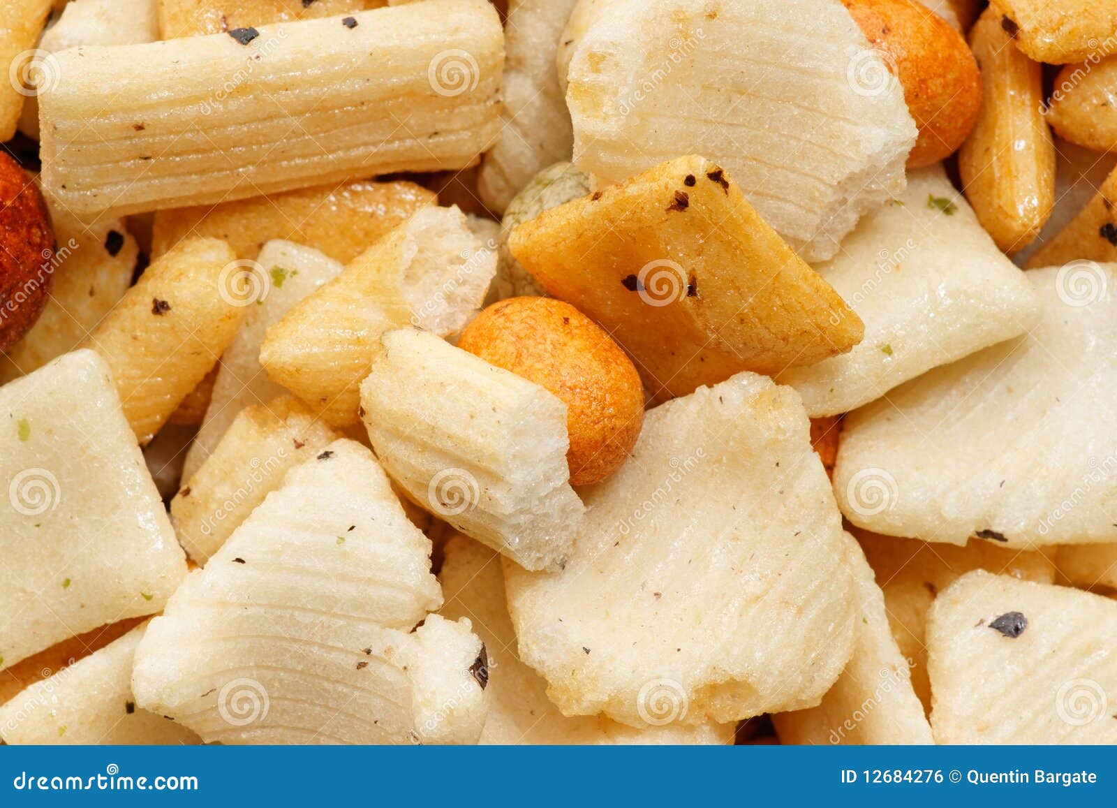 Japanese Style Rice Crackers Stock Photo - Image of spicy, food: 12684276