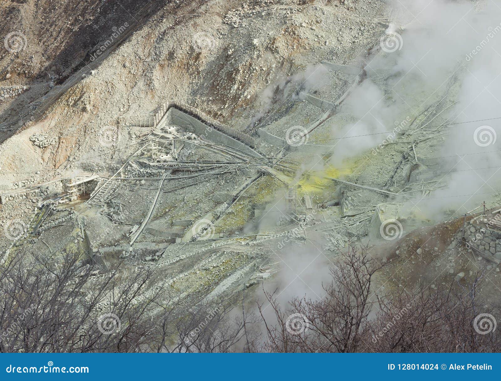 Sulfur mine overall plan stock photo. Image of industry - 128014024
