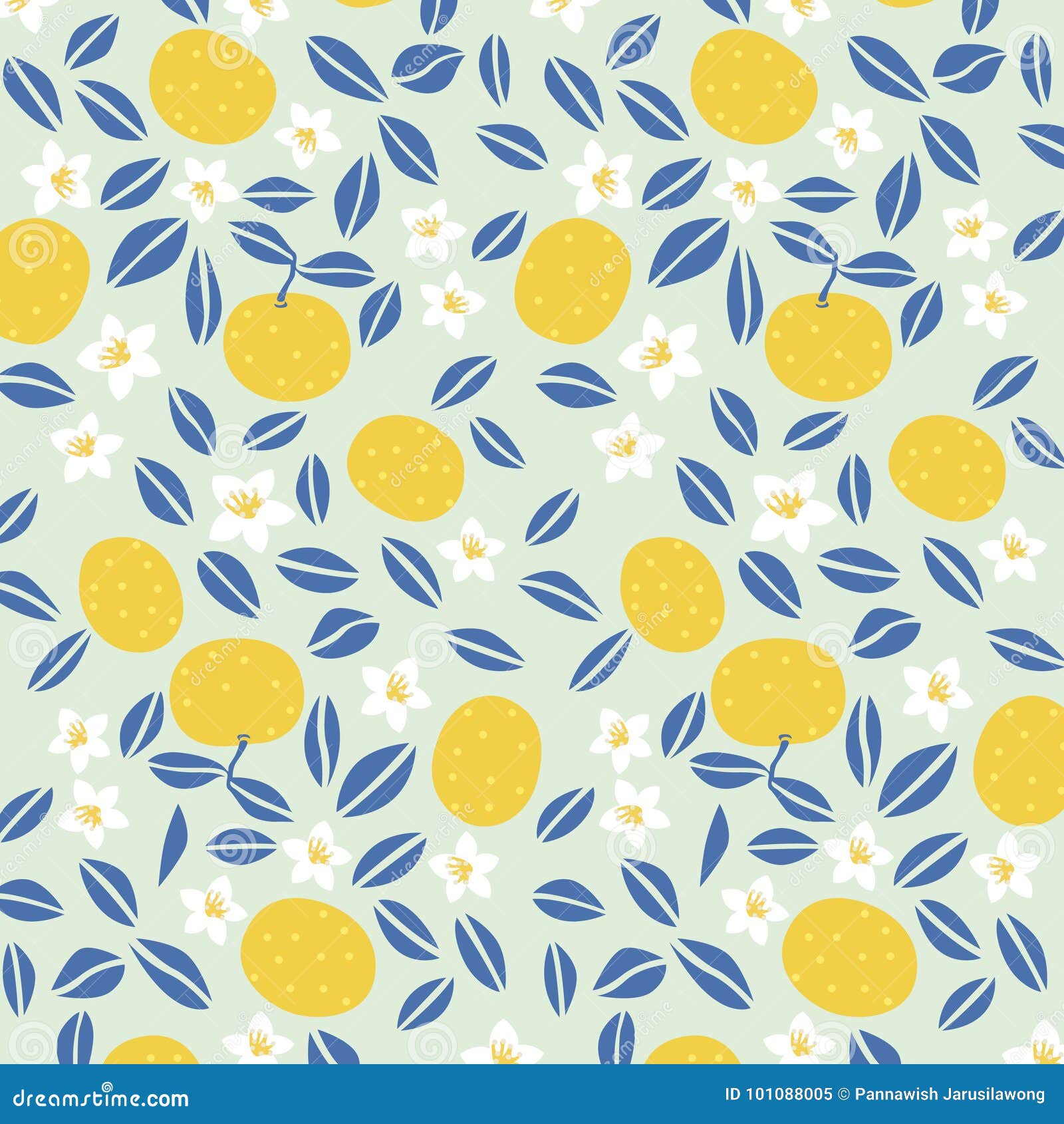 Japanese Summer Orange Pattern Stock Vector - Illustration of flower ...
