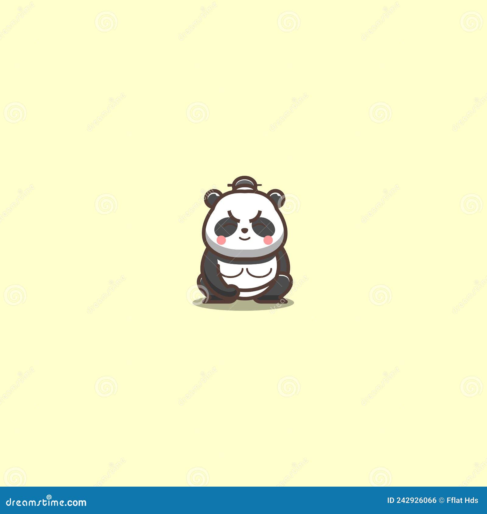 Japanese sumo panda vector stock vector. Illustration of animal - 242926066
