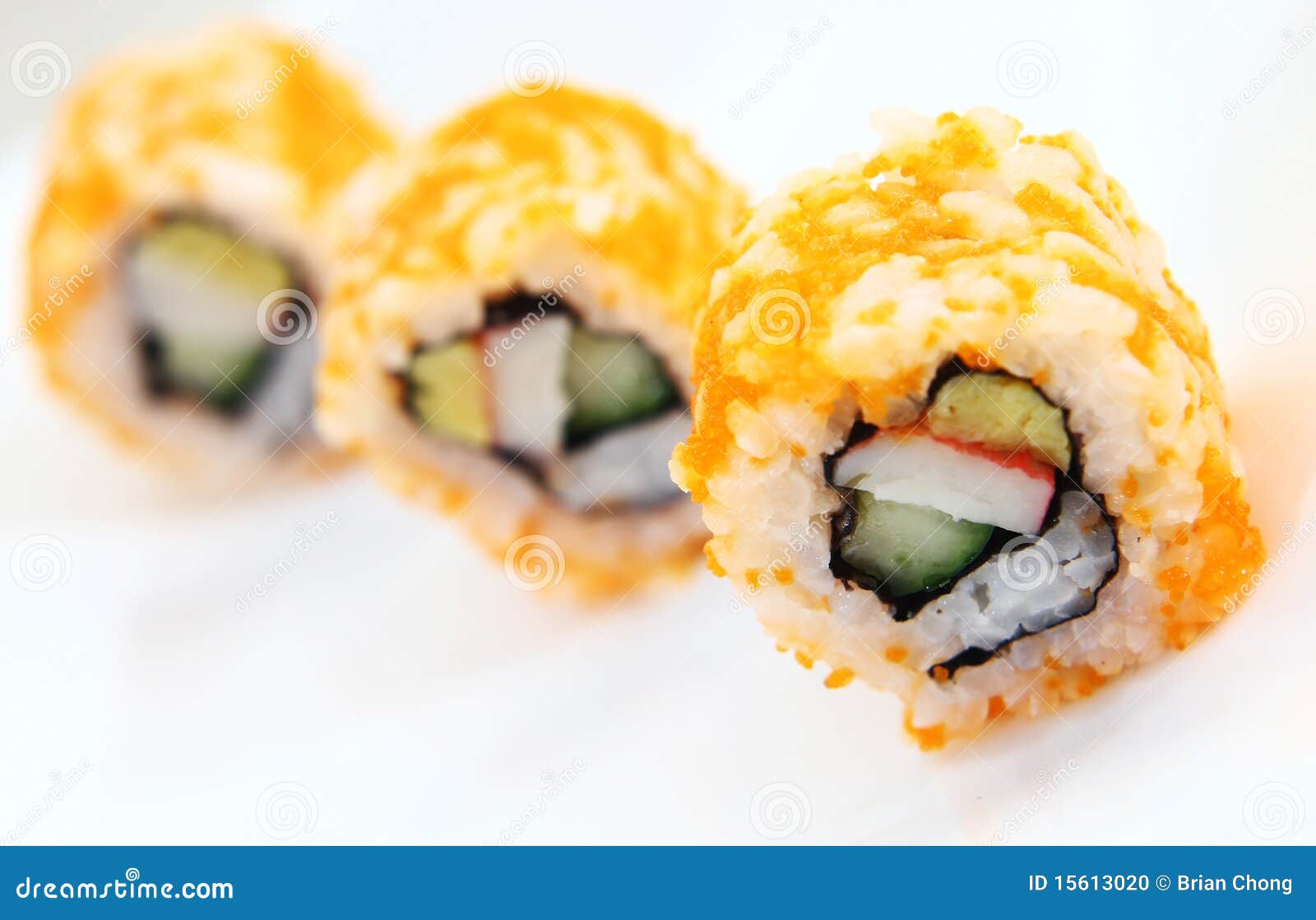 Japanese sushi stock photo. Image of delicacy, sushi - 15613020