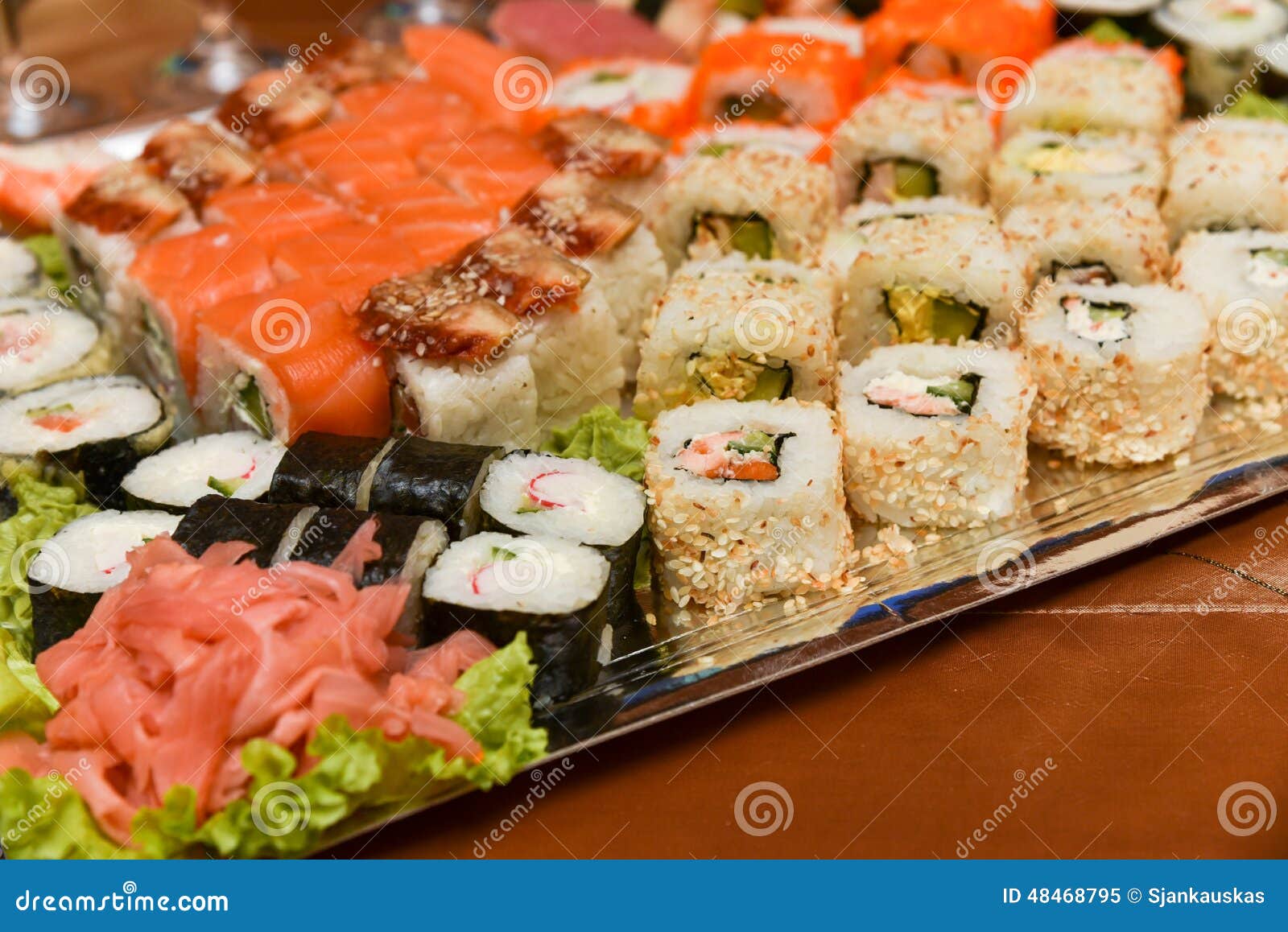Japanese sushi stock image. Image of close, japanese - 48468795