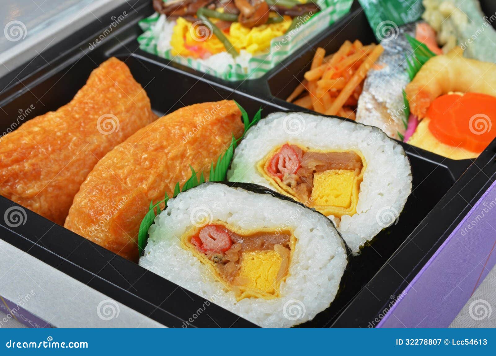 Japanese sushi bento stock image. Image of sushi, cuisine - 32278807