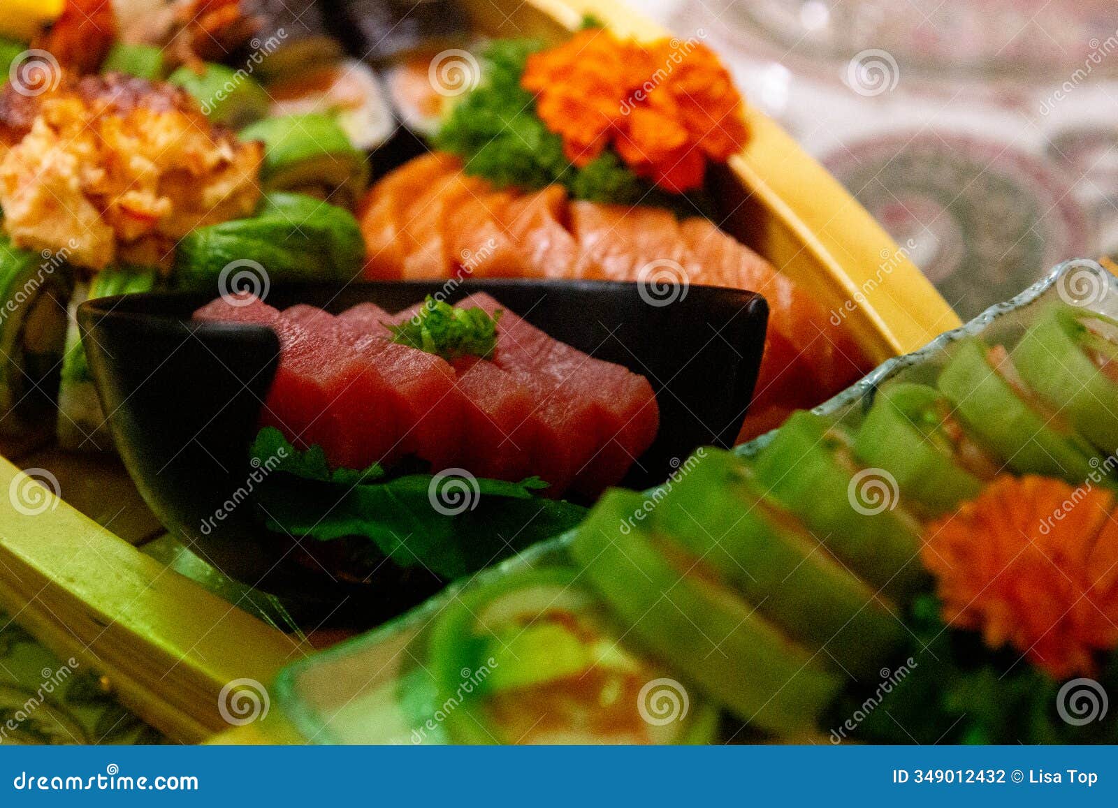 Japanese Sushi Boat stock photo. Image of occasion, volcano - 349012432