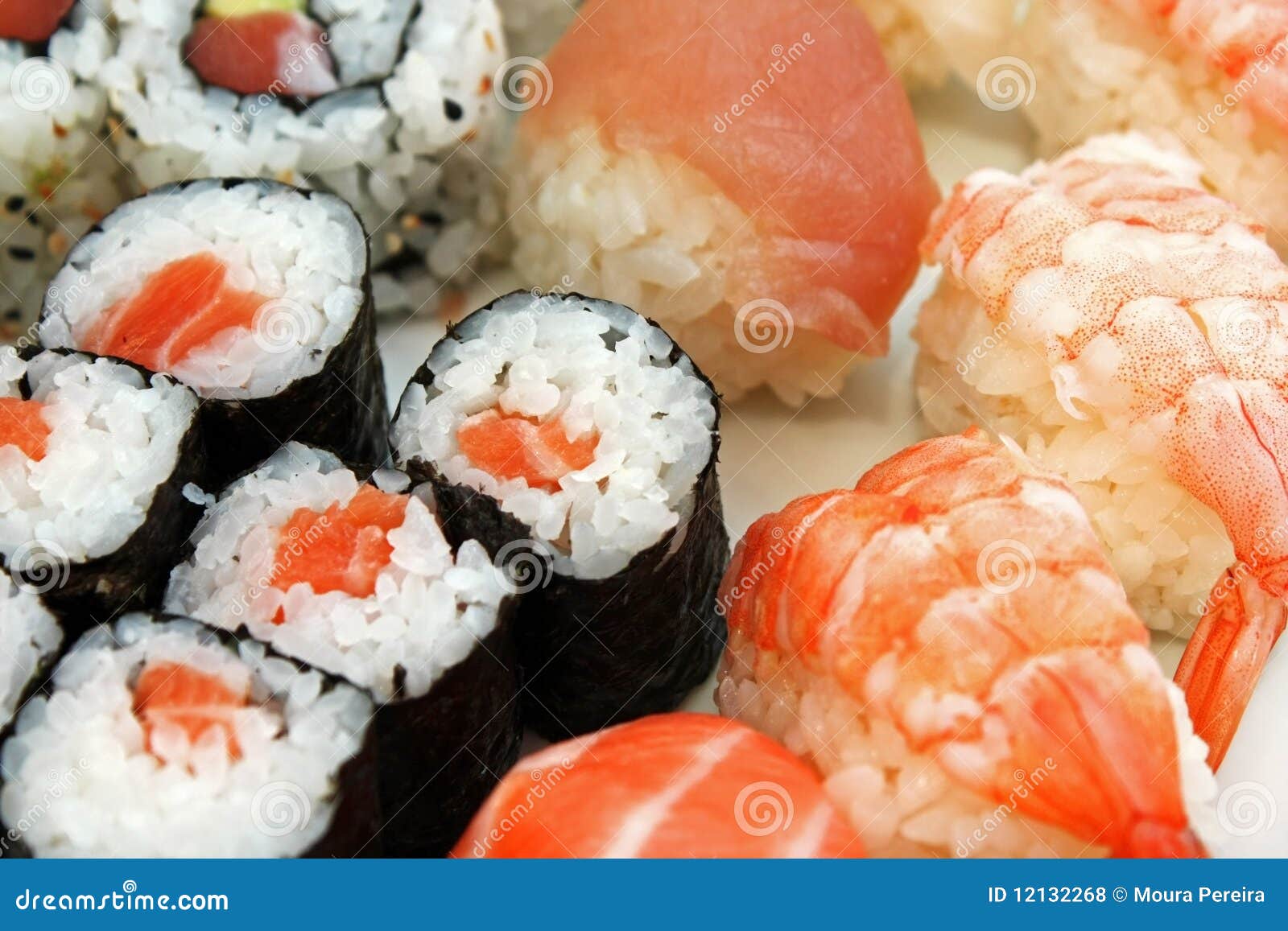 Japanese Sushi Seafood and Other Stock Photo - Image of asia, isolated ...