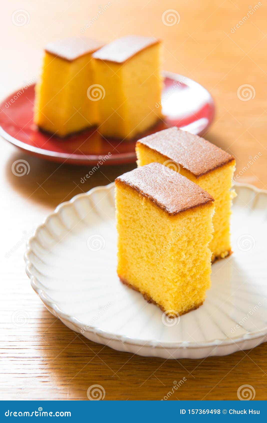 Japanese Sweets, Castella Cake, Japanese Sponge Cake Stock Photo ...
