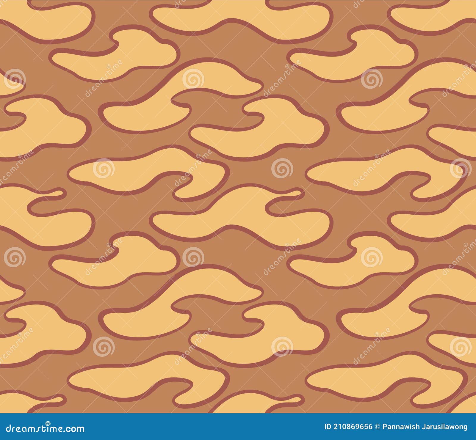 Japanese Swirl Art Vector Seamless Pattern Stock Vector - Illustration ...