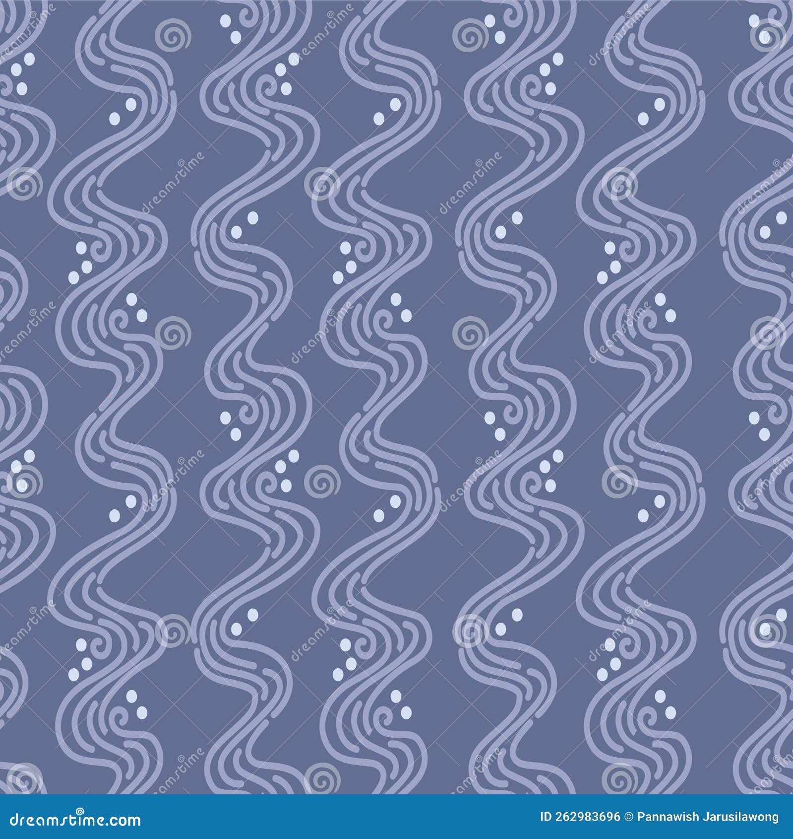 Japanese Swirl Wave Vector Seamless Pattern Stock Vector - Illustration ...