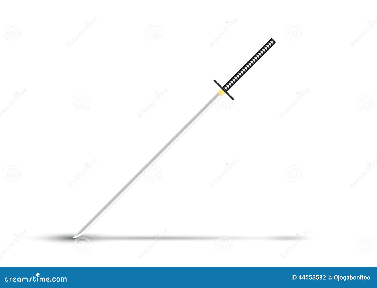 Japanese Sword Katana (Samurai Sword) Stock Vector - Illustration of ...