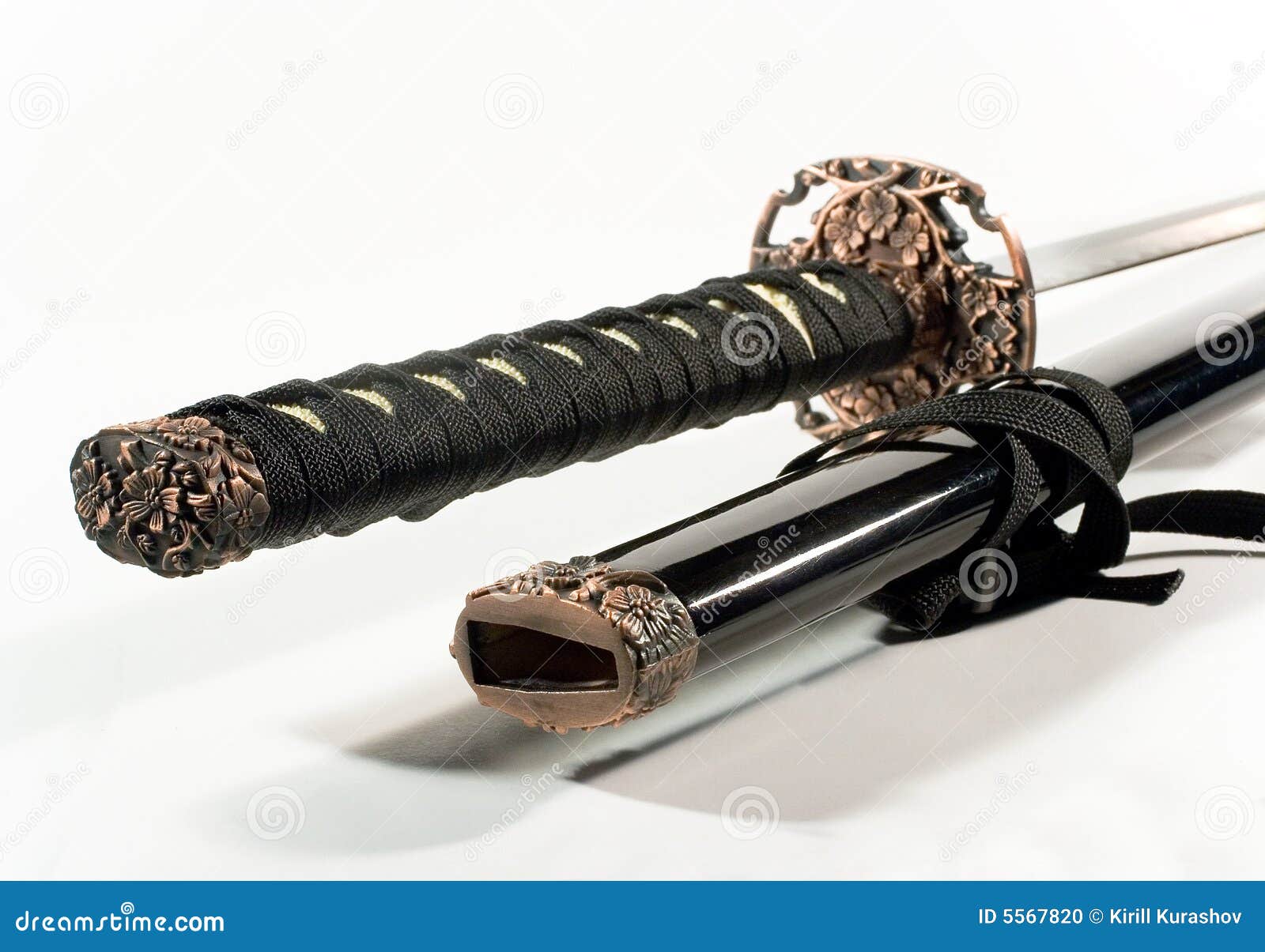 Japanese sword and sheath stock photo. Image of background - 5567820