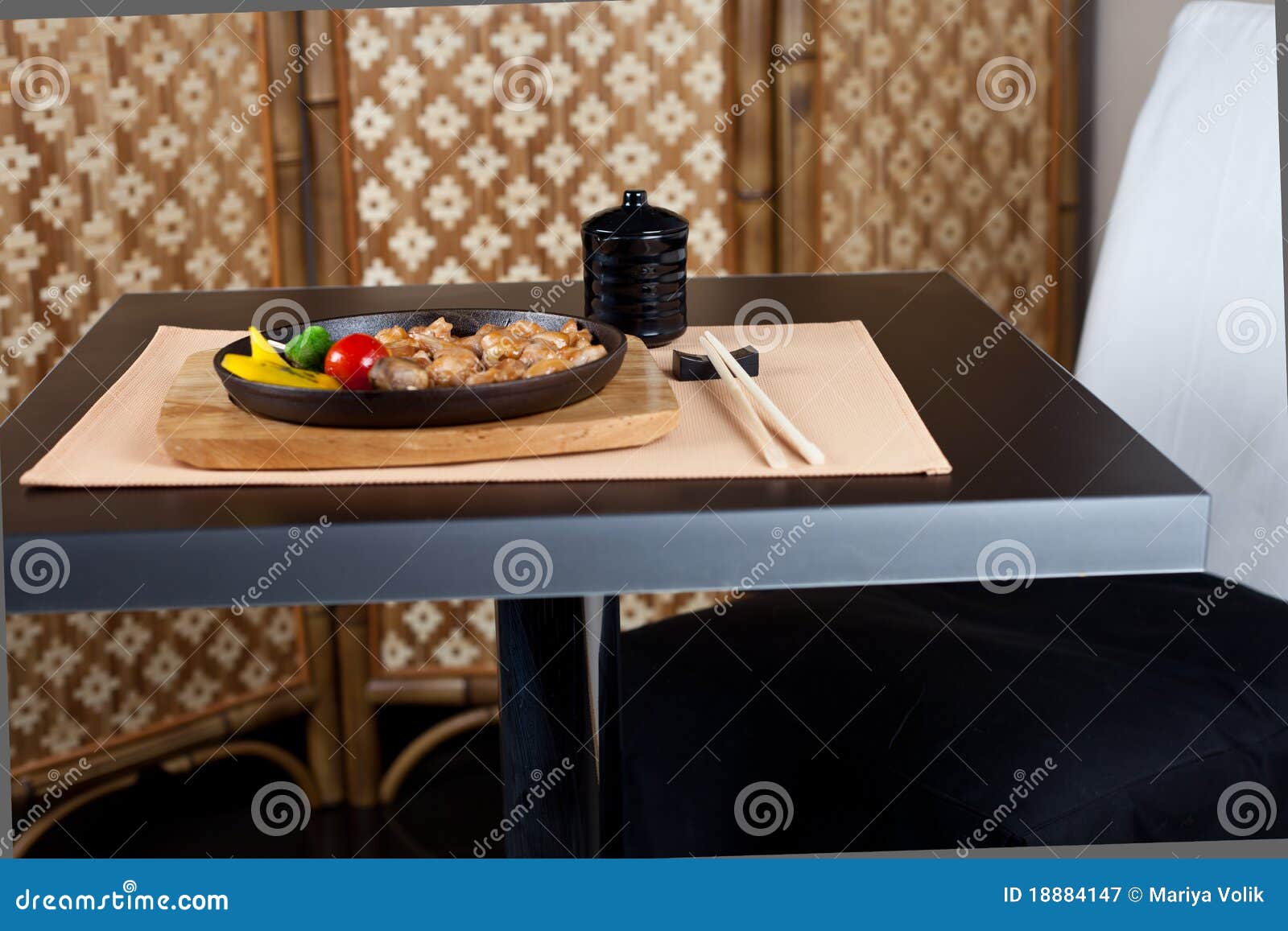 Japanese Table Place Setting. Ready for Dinner Stock Image - Image of ...