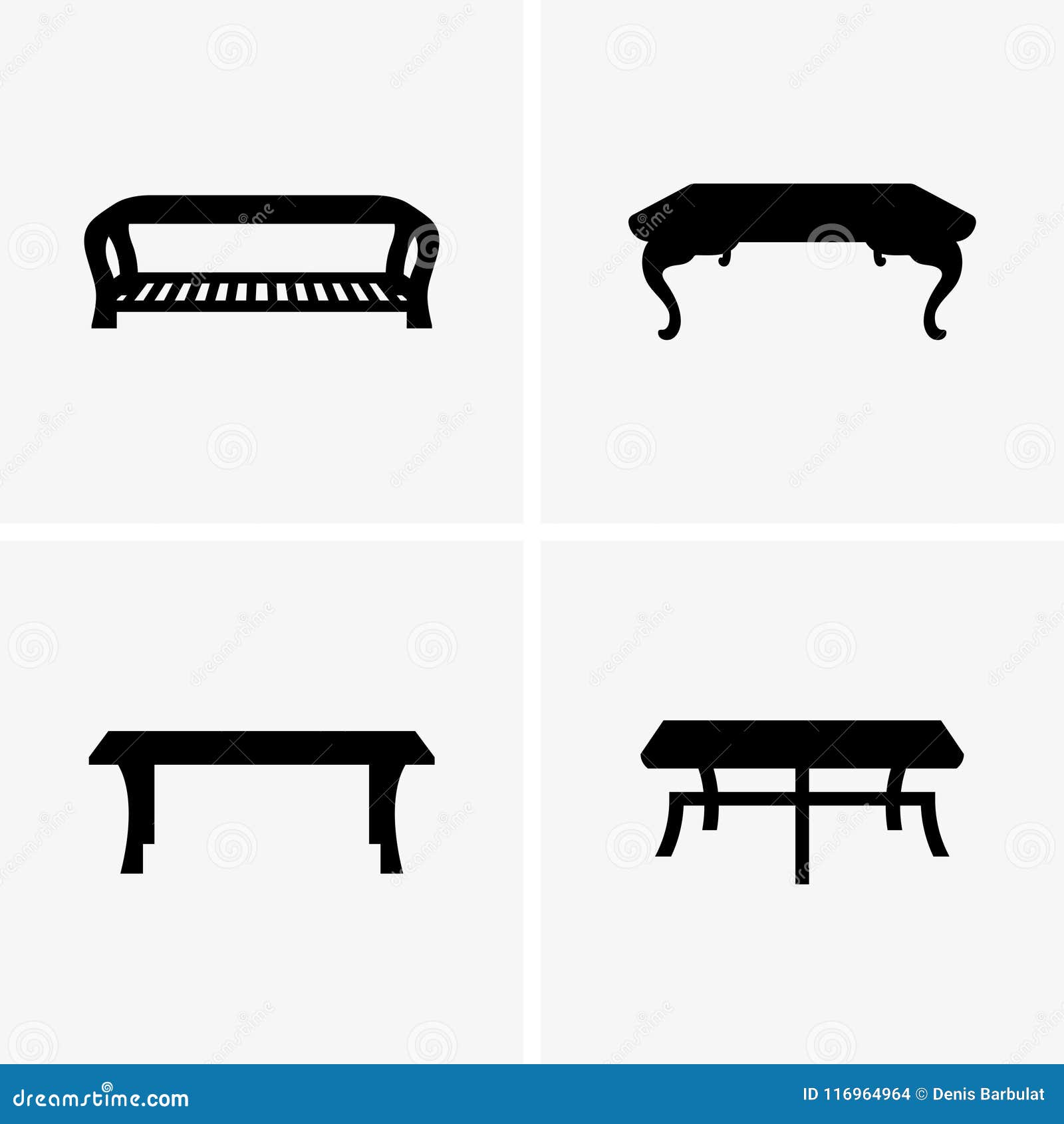 Japanese tables stock vector. Illustration of silhouette - 116964964