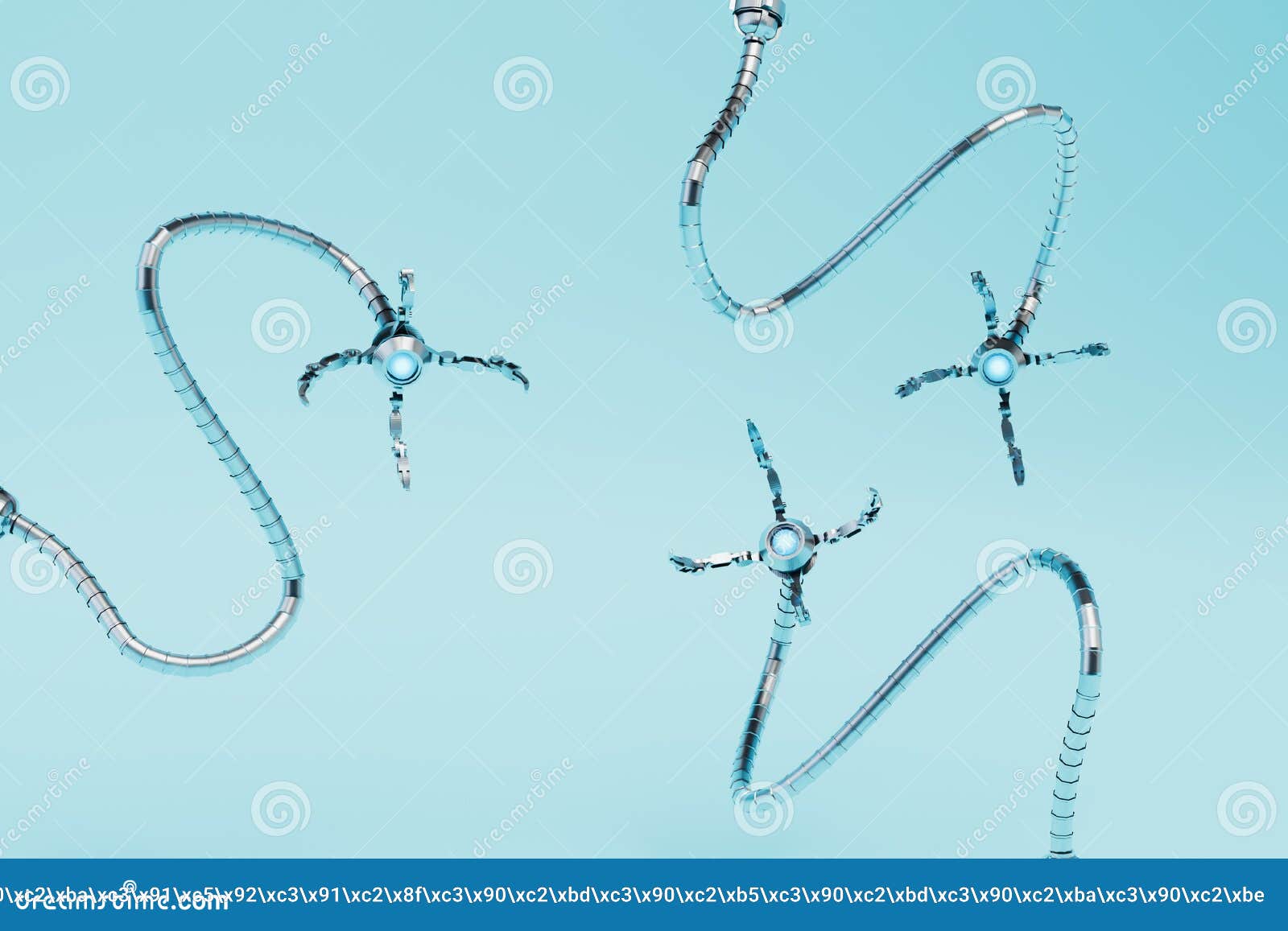 3d Render Of Gas Taps With Pipelines Royalty-Free Stock Photo ...