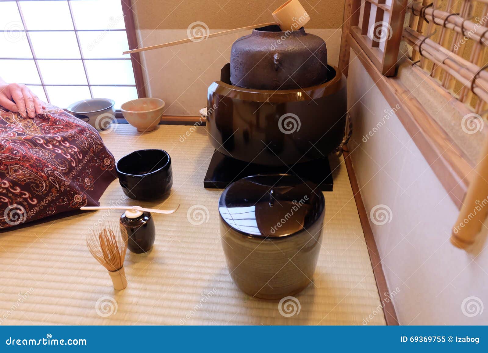 Japanese Tea Ceremony stock image. Image of ground, gongfu - 69369755