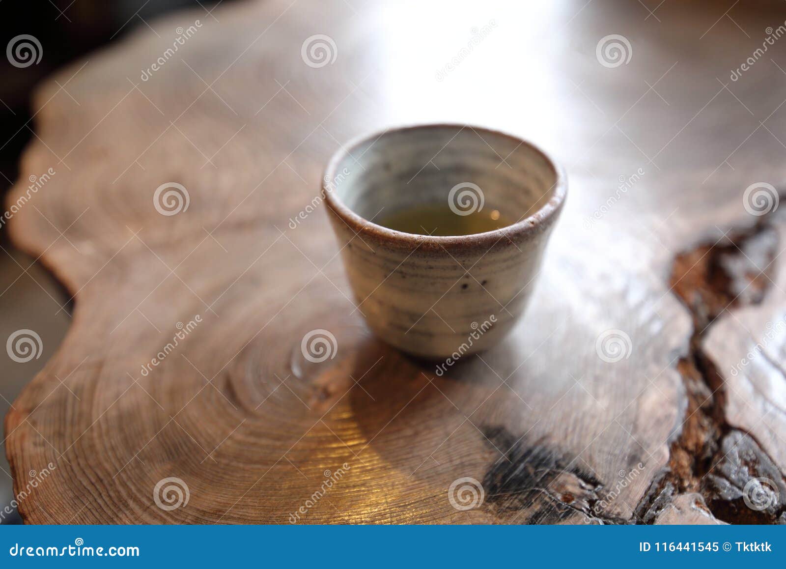 Japanese Tea Cup on Wooden Table Stock Image - Image of asian, japan ...