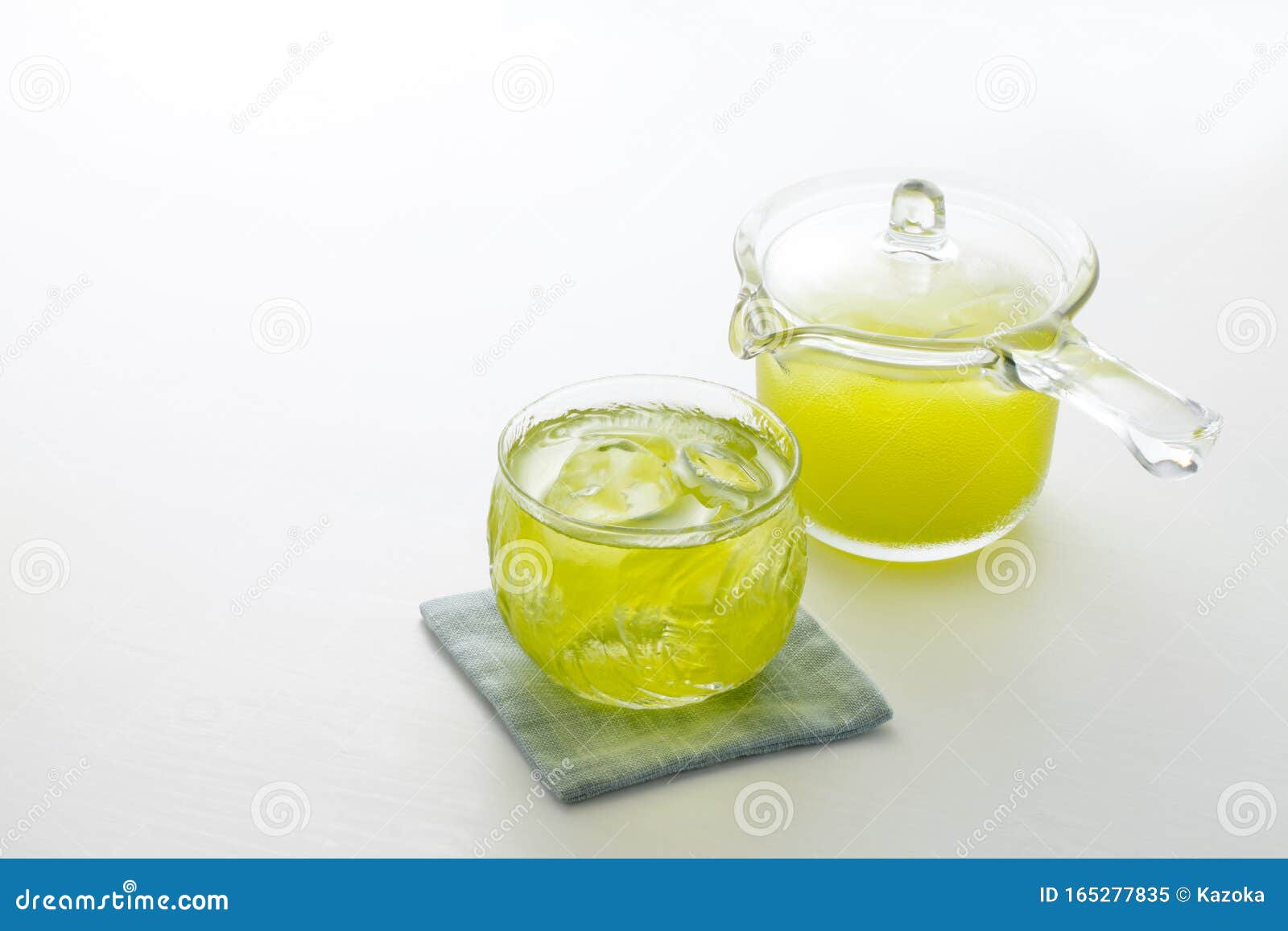 Japanese Tea, Green Tea, Cold Green Tea Stock Image - Image of heat ...