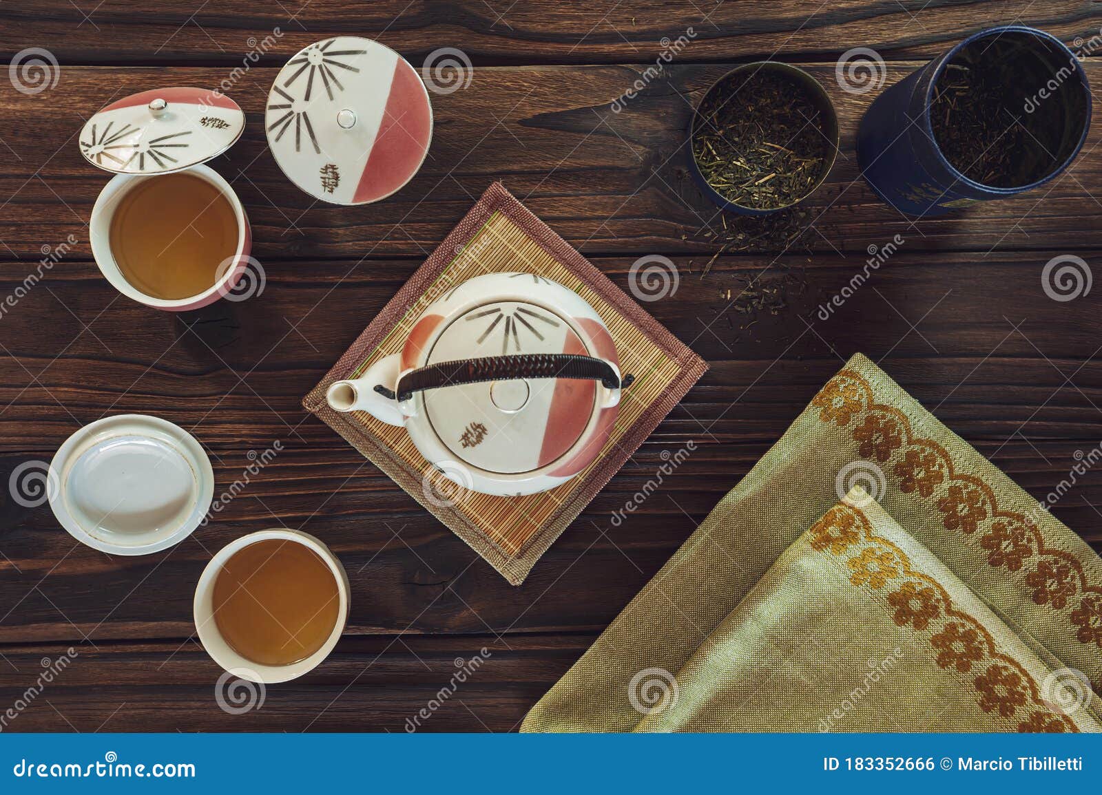 Asian Concept with Japanese Porcelain Stock Photo - Image of tasty ...