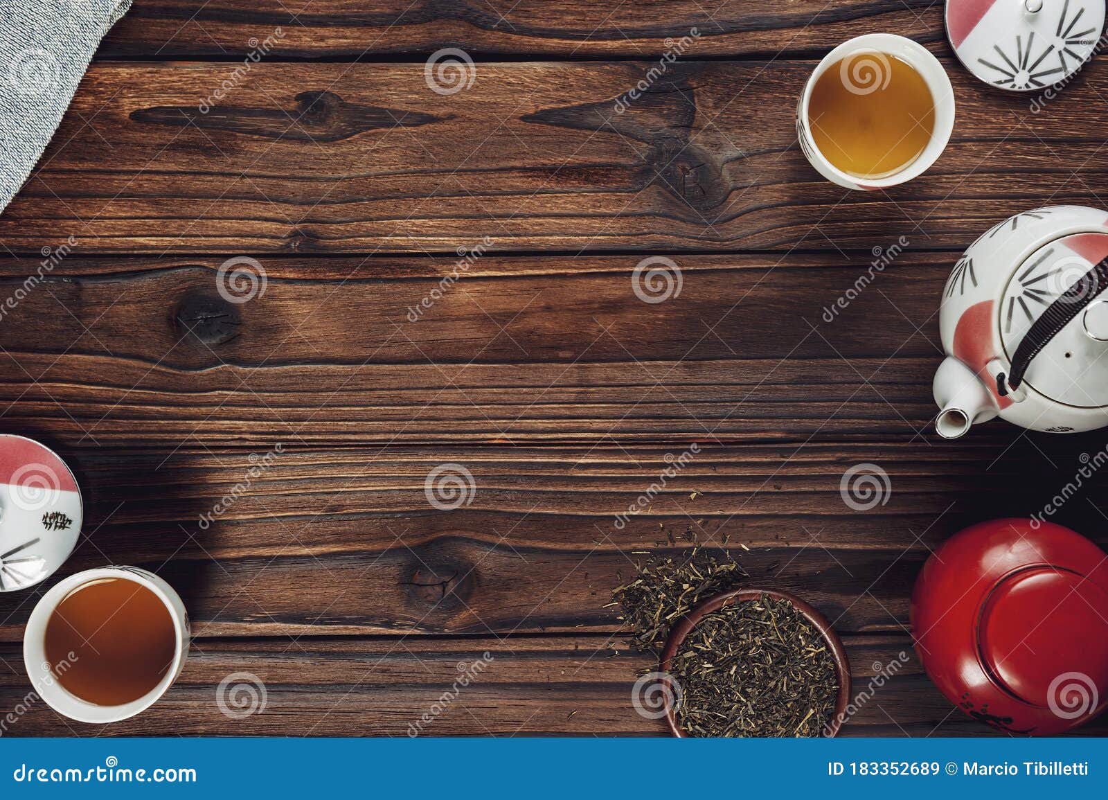 Asian Concept with Japanese Porcelain Stock Image - Image of summer ...