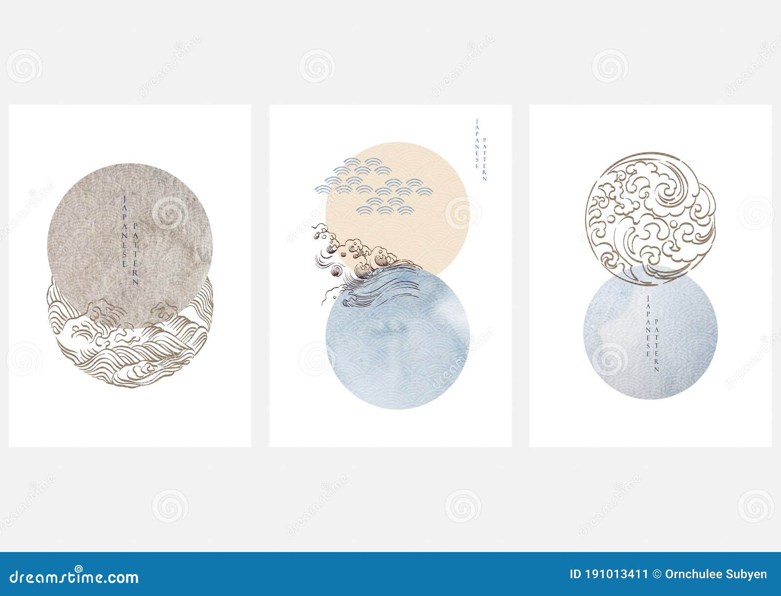 Japanese Template with Geometric Pattern Vector. Japanese Pattern with ...