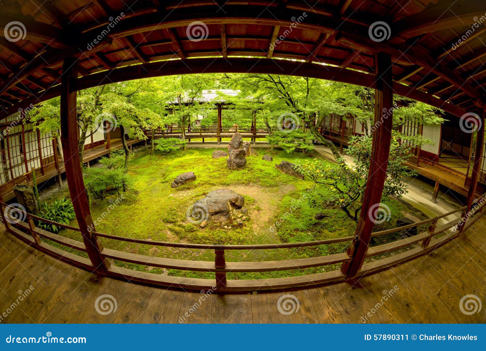Japanese temple and garden stock image. Image of artifacts - 57890311