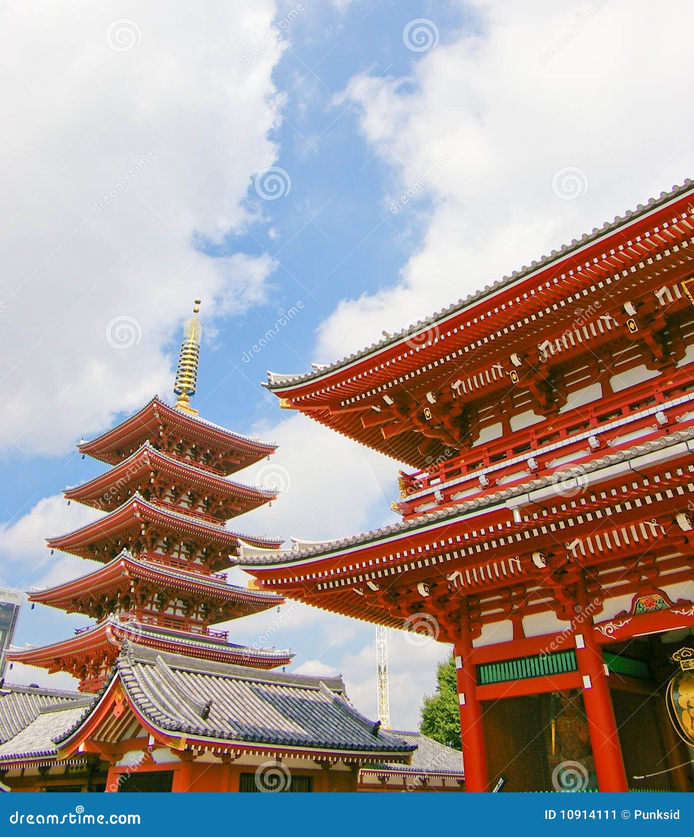 Japanese temple roof stock image. Image of shrine, cloud - 10914111