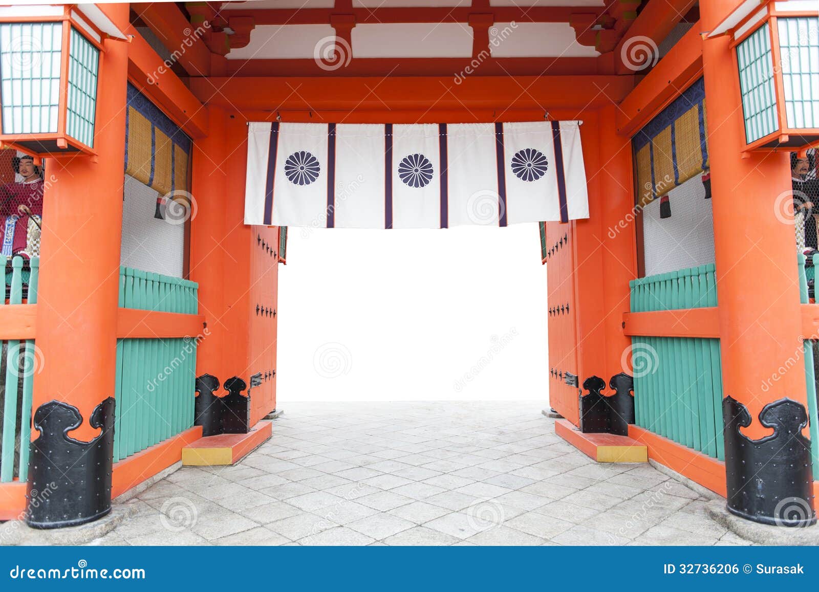 Japanese Temple White Background Stock Photo - Image of tower ...