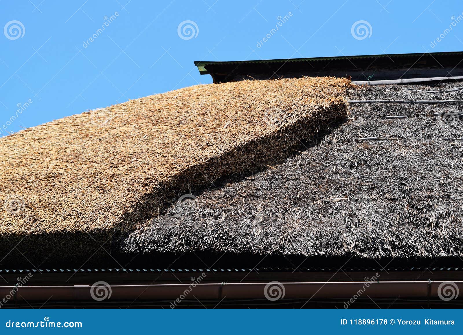 Japanese thatched roof stock photo. Image of tradition - 118896178