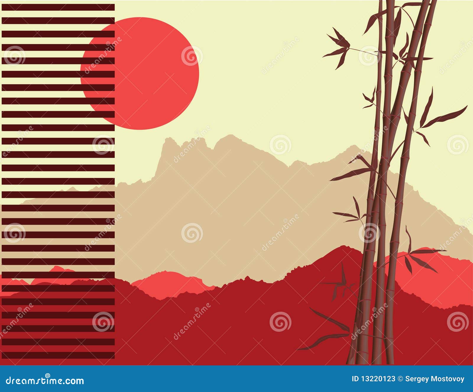 Japanese theme stock vector. Illustration of orange, orient - 13220123