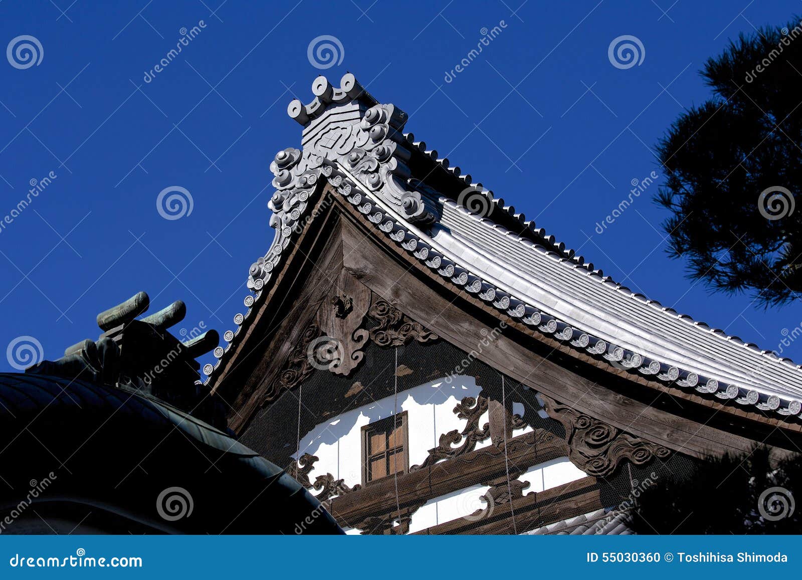Japanese tile roof stock photo. Image of modeling, decoration - 55030360