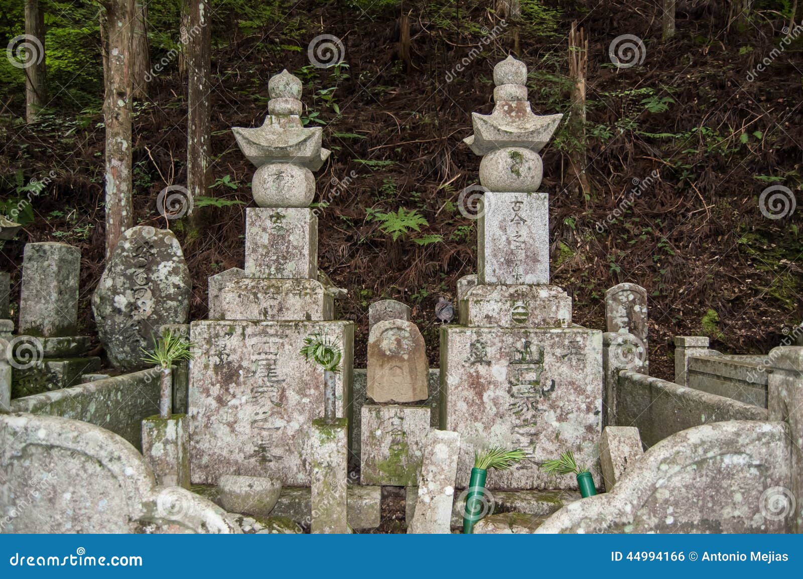 Japanese tombs stock photo. Image of cemetery, stele - 44994166