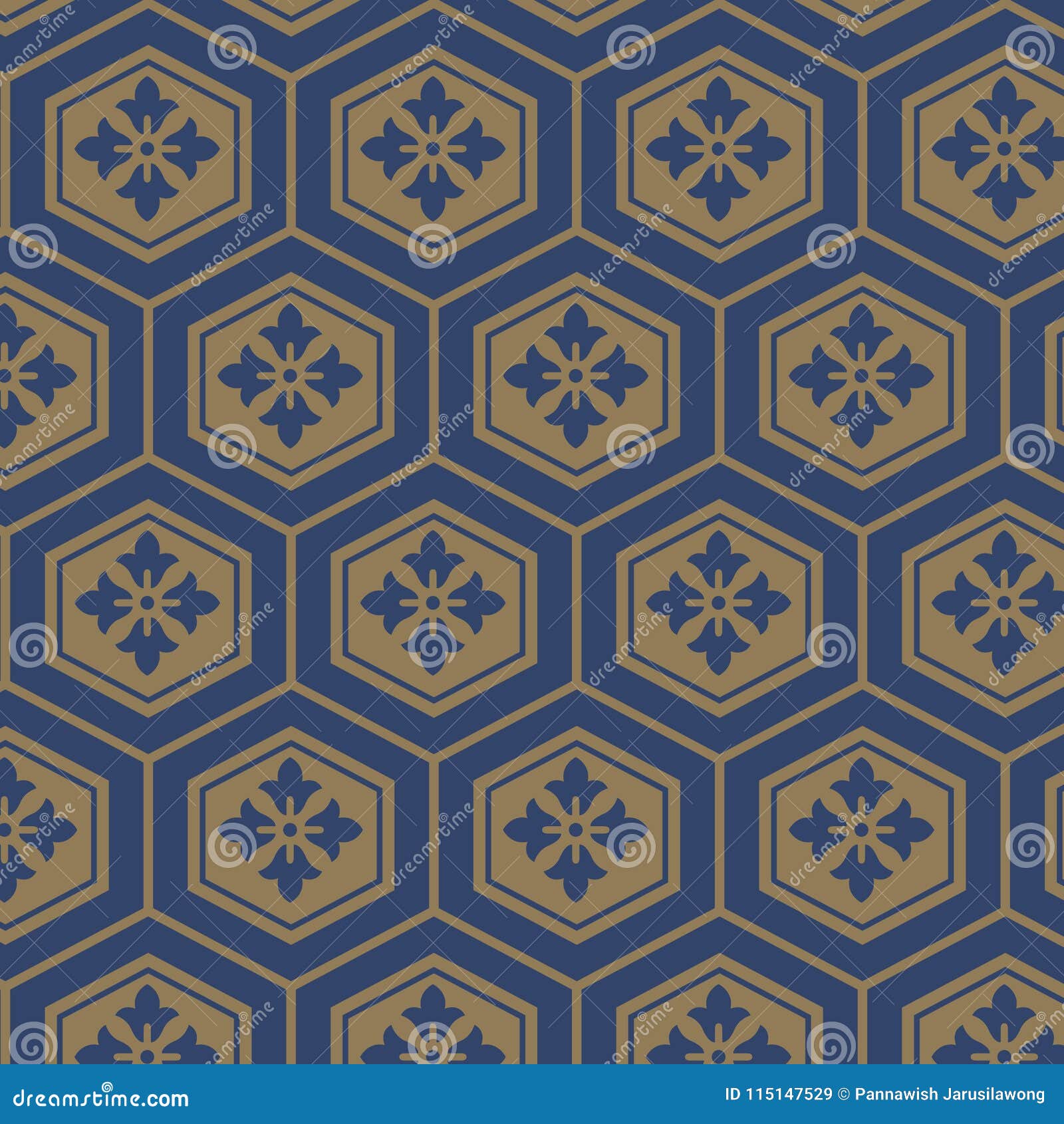 Japanese Tortoise Shell Pattern Stock Vector - Illustration of pattern ...