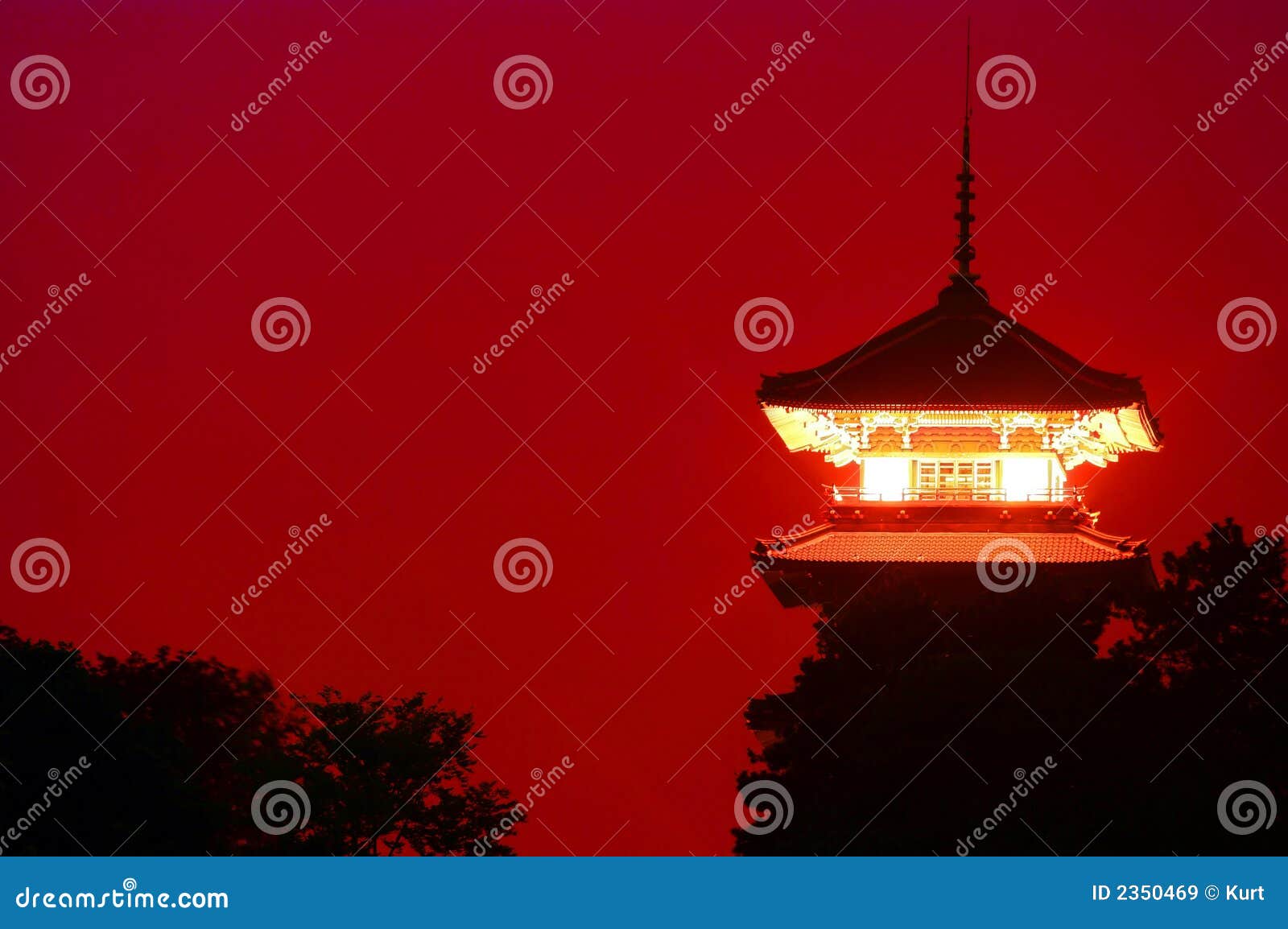 Japanese tower stock image. Image of asian, traditional - 2350469