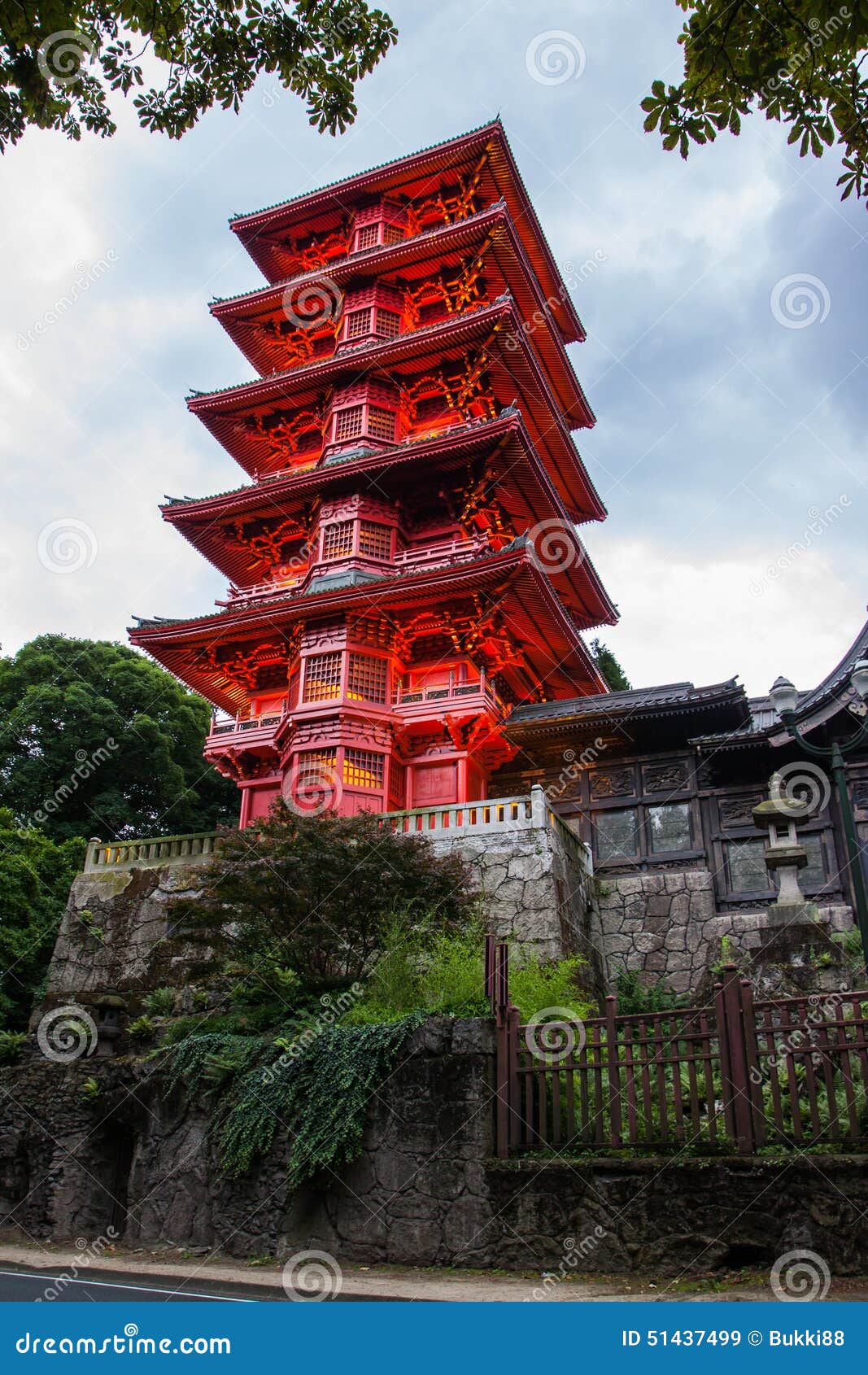 Japanese Tower stock image. Image of belgium, laeken - 51437499