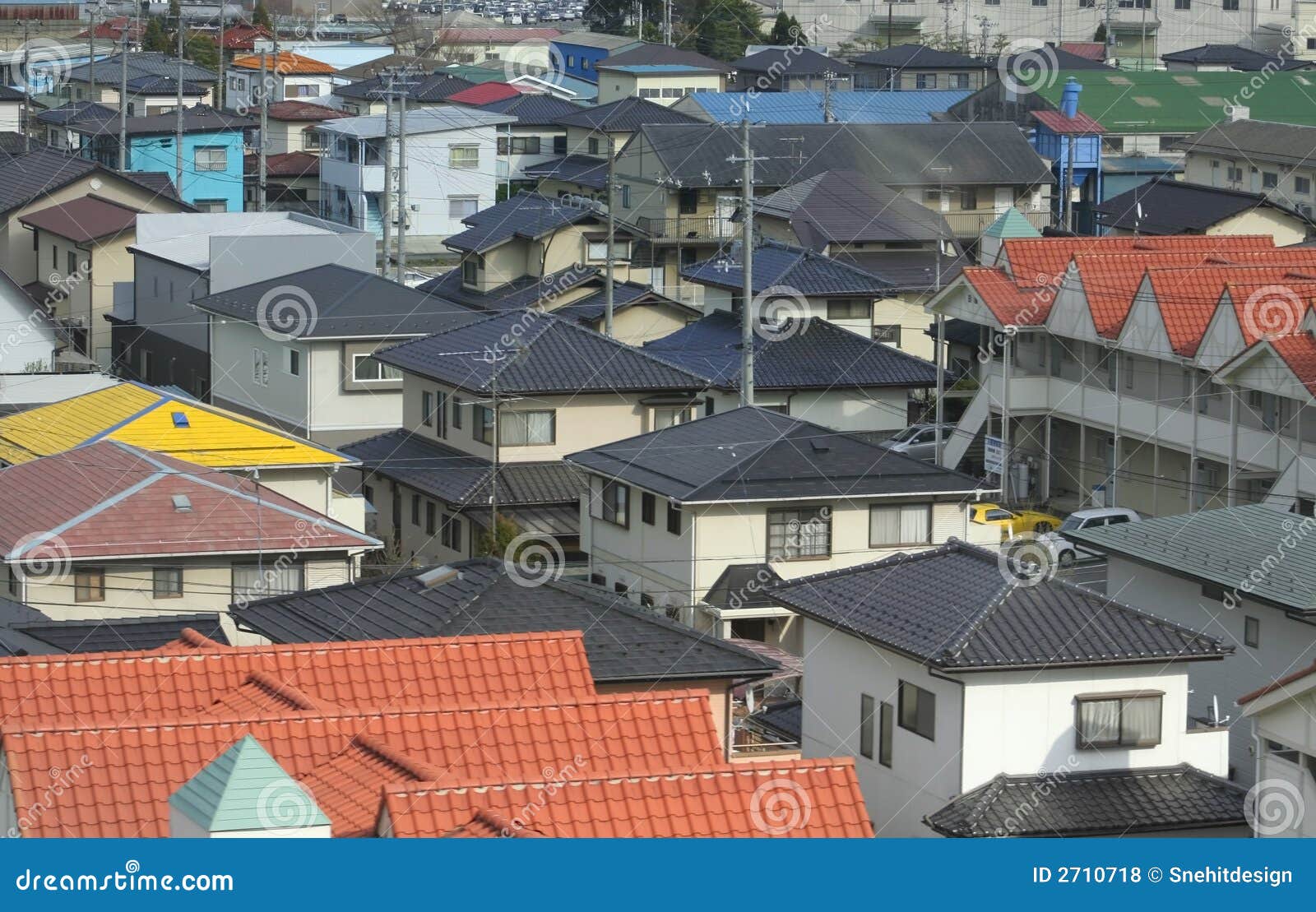 Japanese Town stock photo. Image of colorful, rural, asia - 2710718