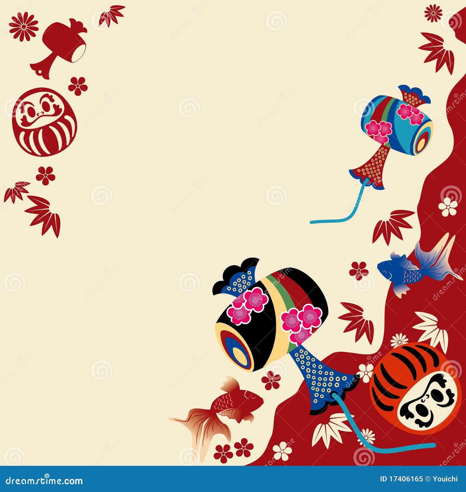 Japanese traditional card stock vector. Illustration of card - 17406165