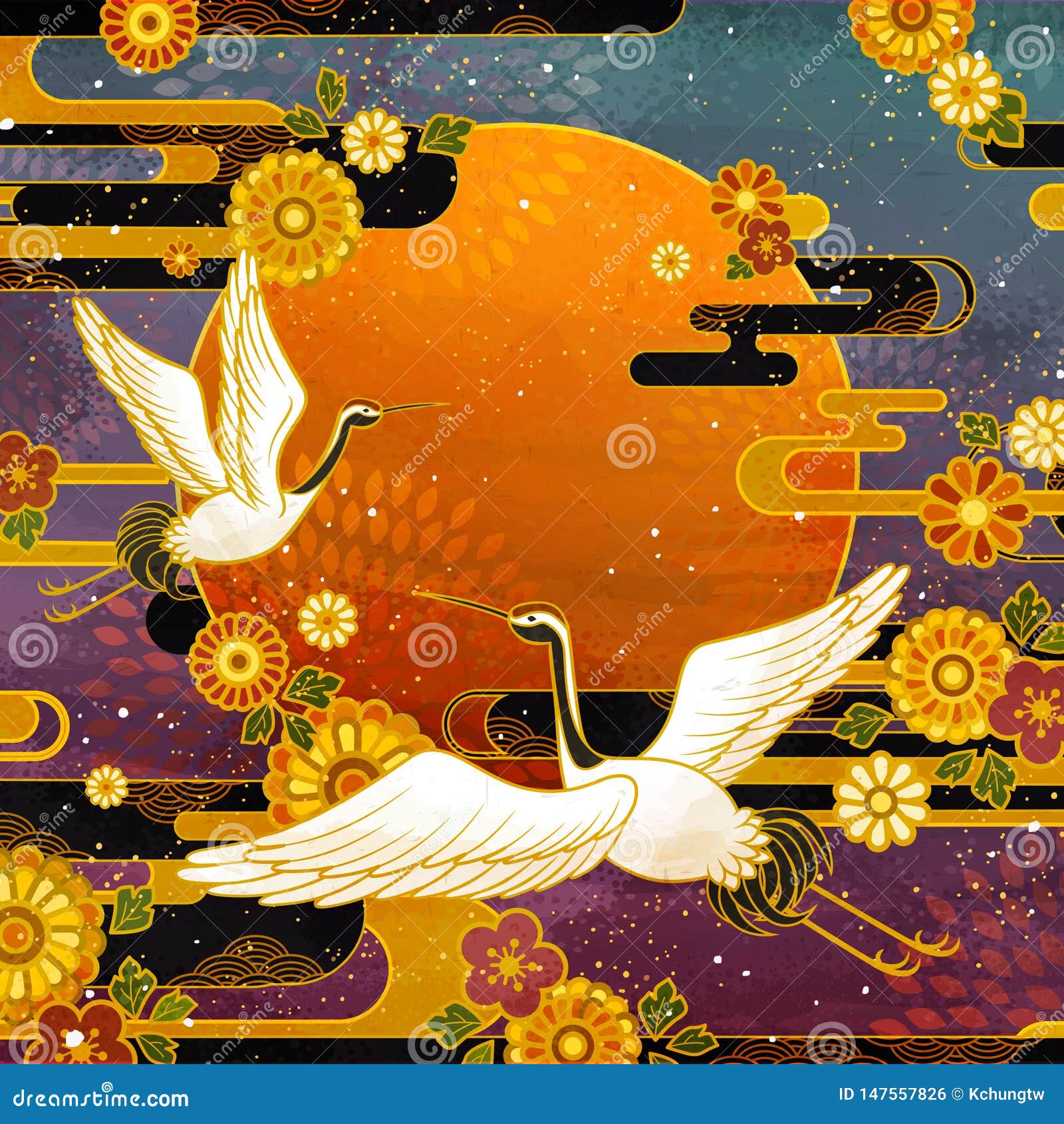 Japanese Traditional Pattern Design Stock Vector - Illustration of ...